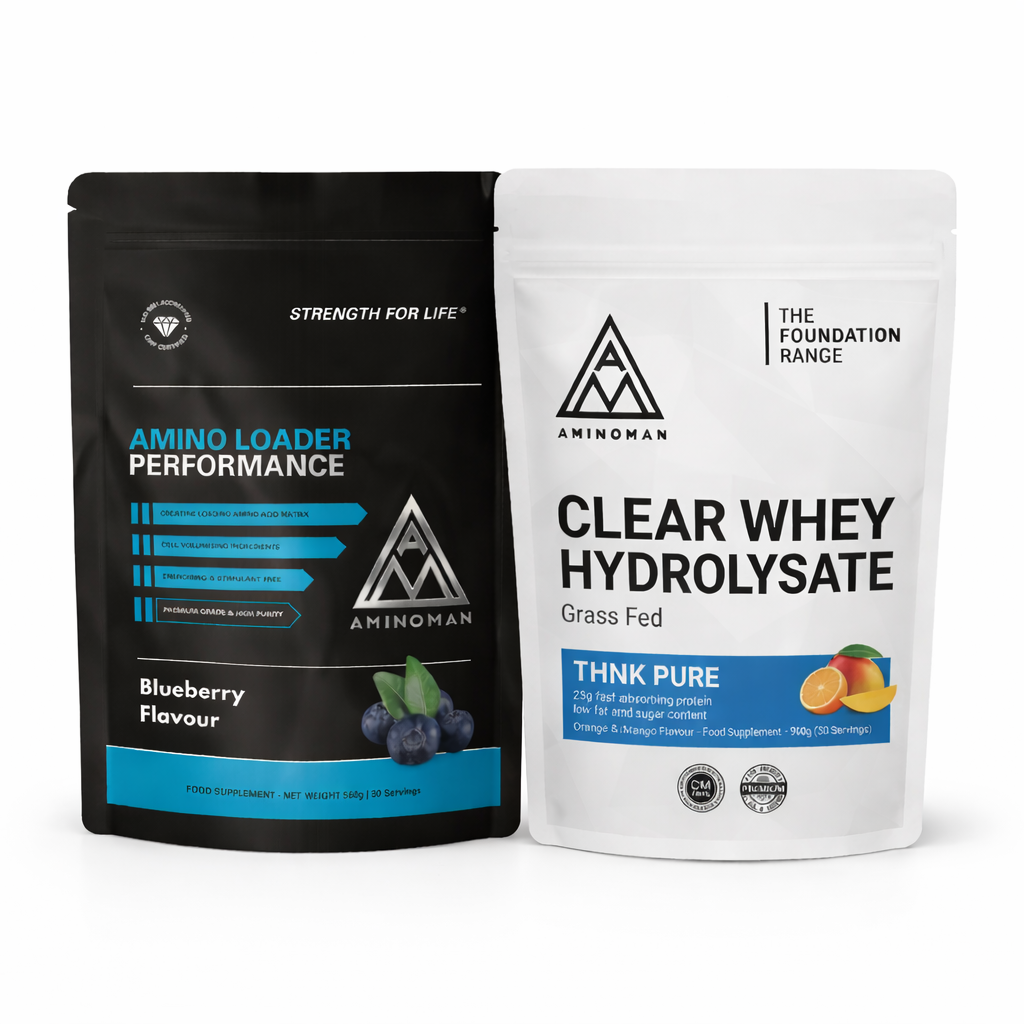 Grass Fed Clear Whey Hydrolysate and Creatine Bundle – Amino Man