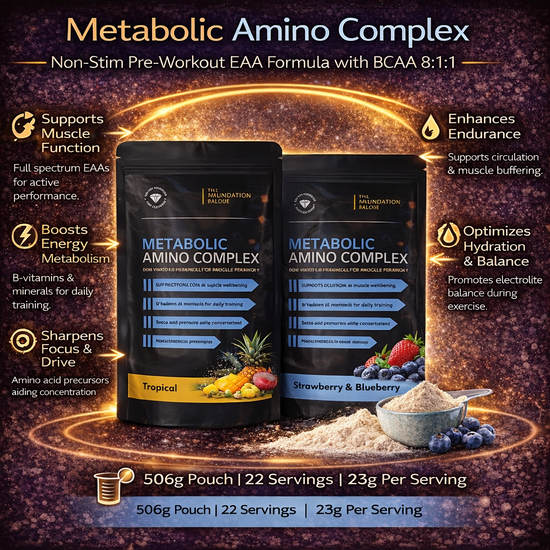 Metabolic Amino Complex – Non-Stim Pre-Workout EAA Formula with BCAA 8 ...