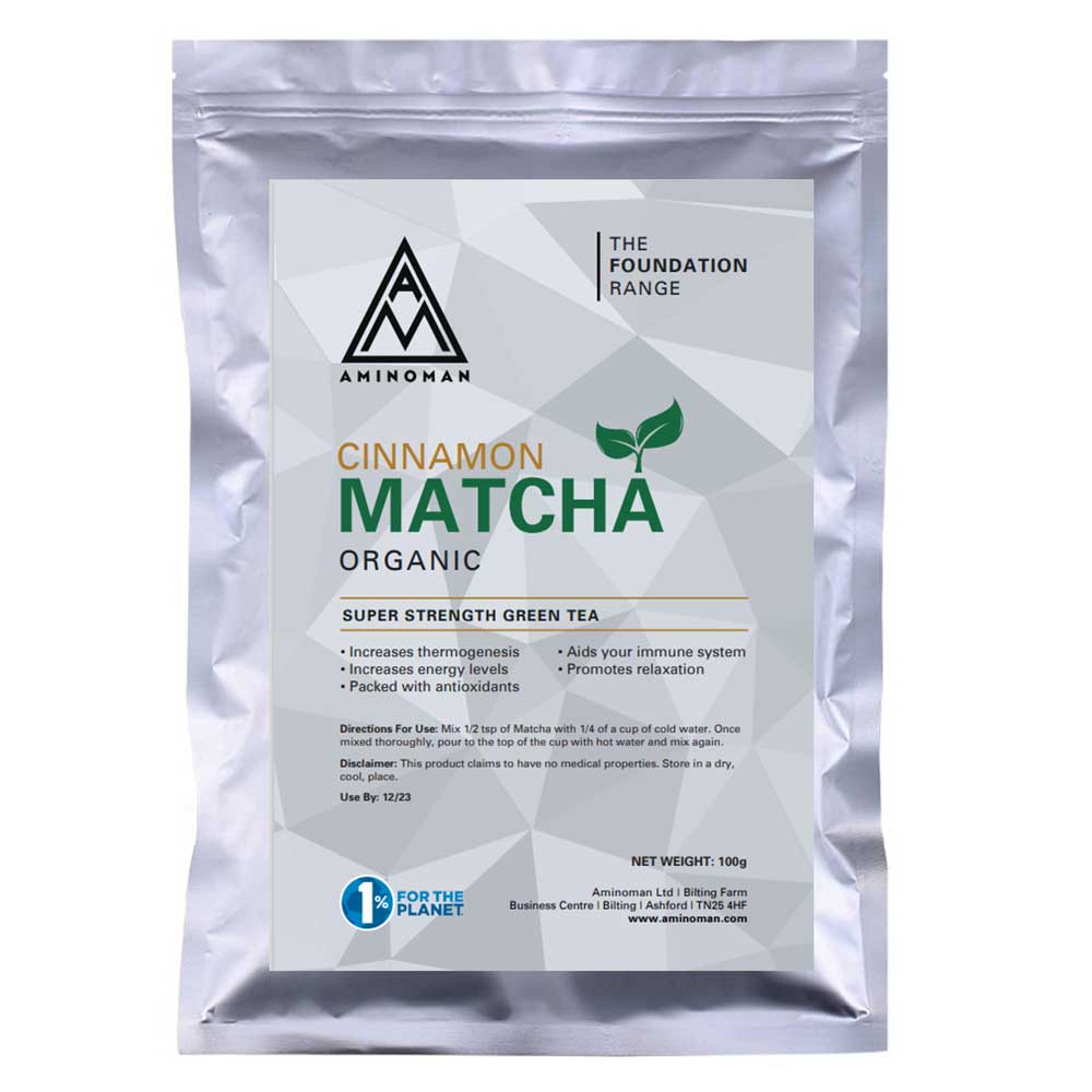 Cinnamon Matcha Green Tea Powder 100g (Organic) – Amino Man
